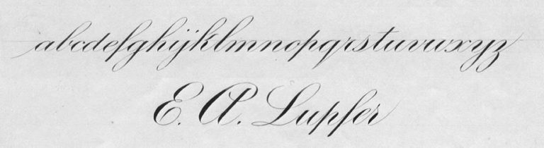 Copperlate-Stil (Engrossers(Engravers Script: Earl A. Lupfer ...